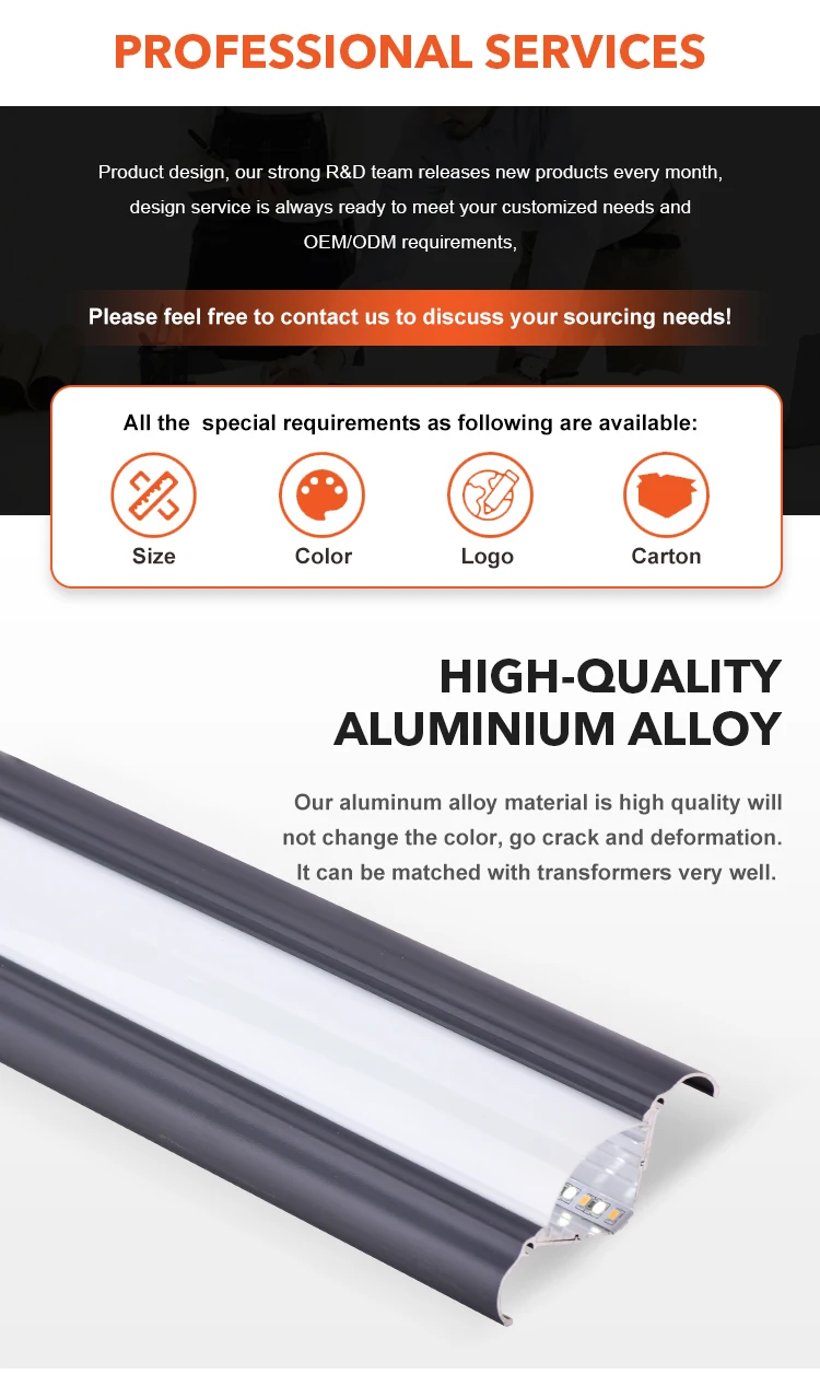 High Quality Flexible Curved Bendable Channel Aluminium Led Ceiling ...