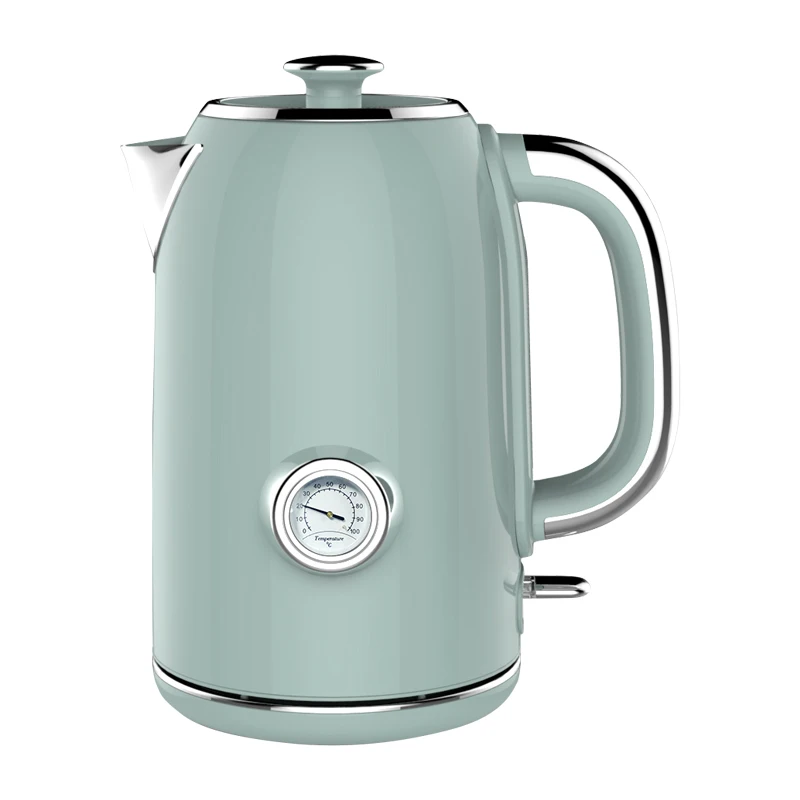 1.7L capacity stainless steel kettle with water level customized color ...