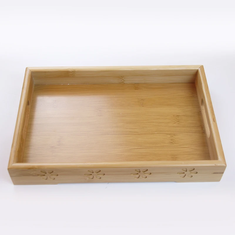 Modern Customised Durable Natural Rectangular Special Bamboo Tray For ...