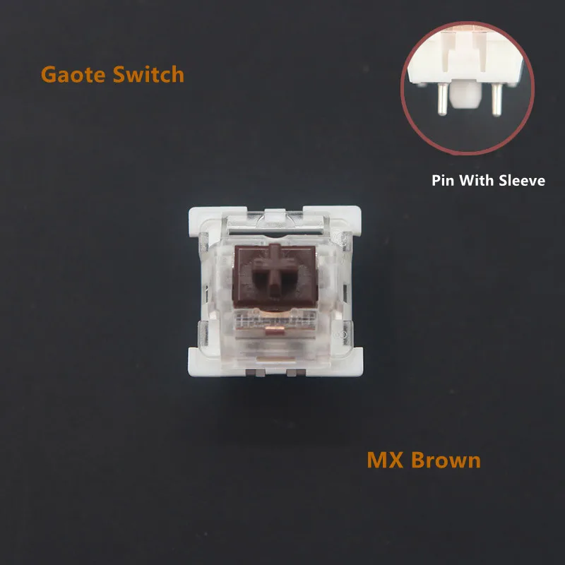 Gaote Mechanical Keycap Switches - Outemu MX Brown, Blue, Red, Black