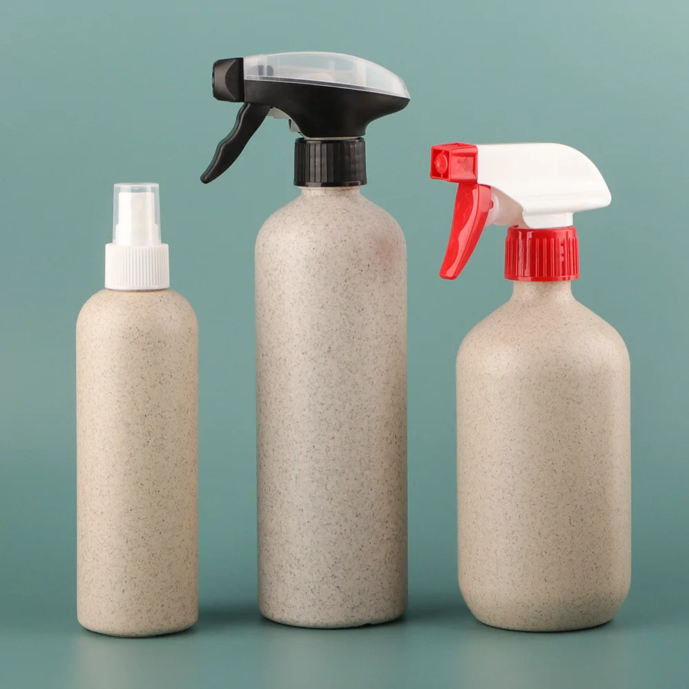 Empty Recycle Biodegradable Environmental Wheat Straw Shampoo Bottle