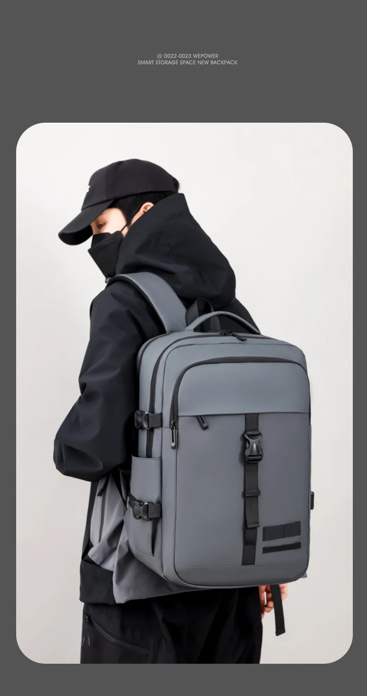 Marksman Business Travel Laptop Backpack Expandable Laptop Backpack ...