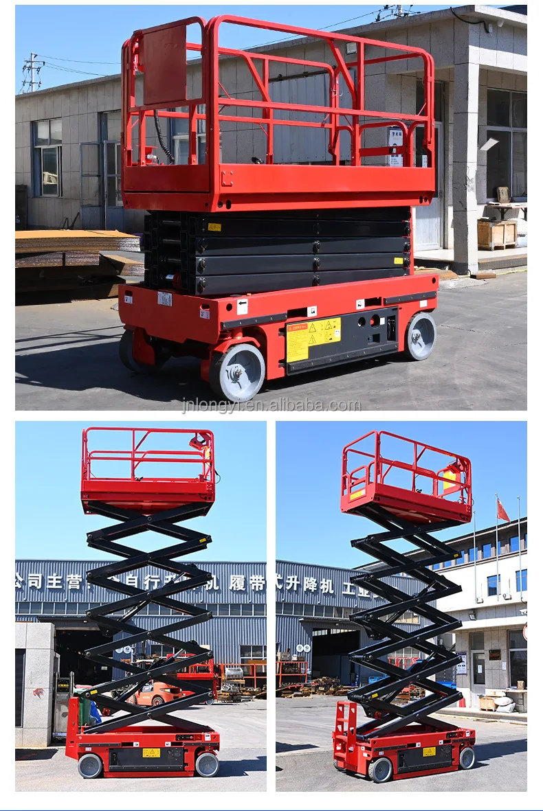 6-14m Man Lift Aerial Work Platform Mobile Electric Hydraulic Small ...