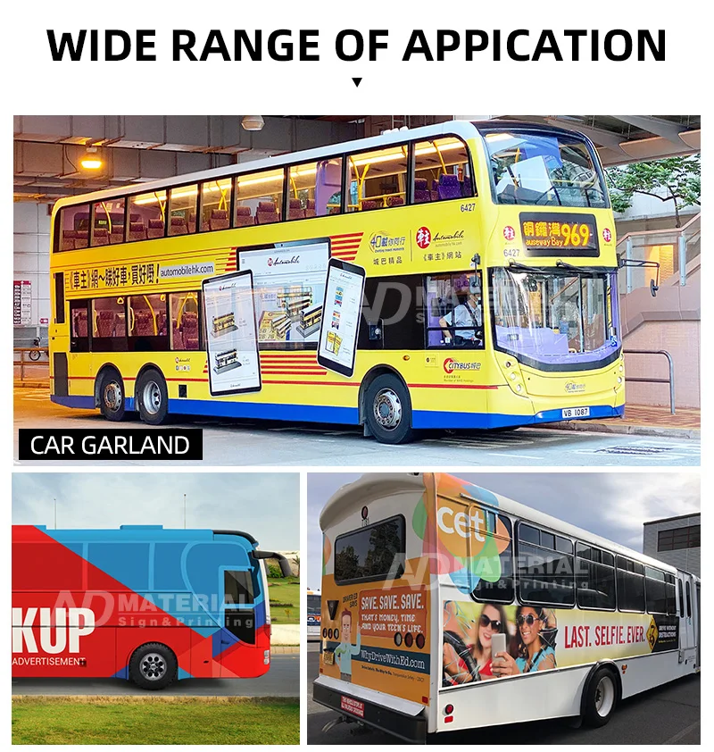 140g Sav Material Self Adhesive Vinyl Sticker Printing Car/bus Body ...