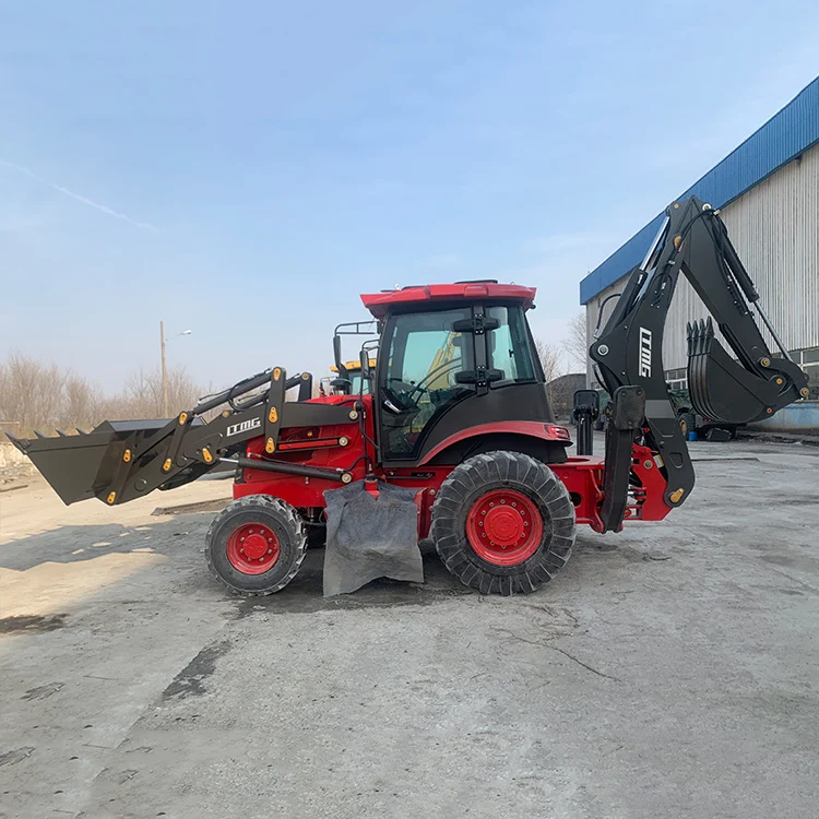 Ltmg Chinese New Backhoe Excavator Loader 4x4 Wheel Blt388 Backhoe ...