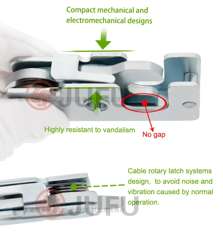 Rotary Door Latch Trailer Door Panel Concealed Rotary Latch Lock With ...