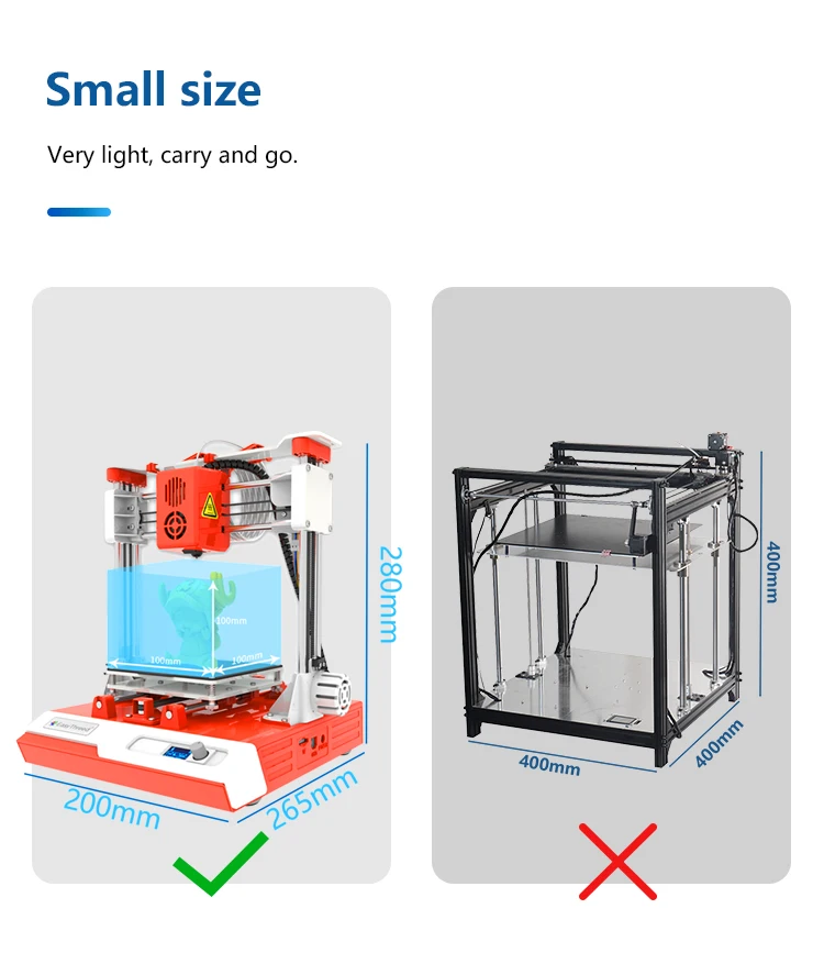 Easythreed Mini 3d Metal Printer Kit Filament Machine Fdm Impresora 3d ...