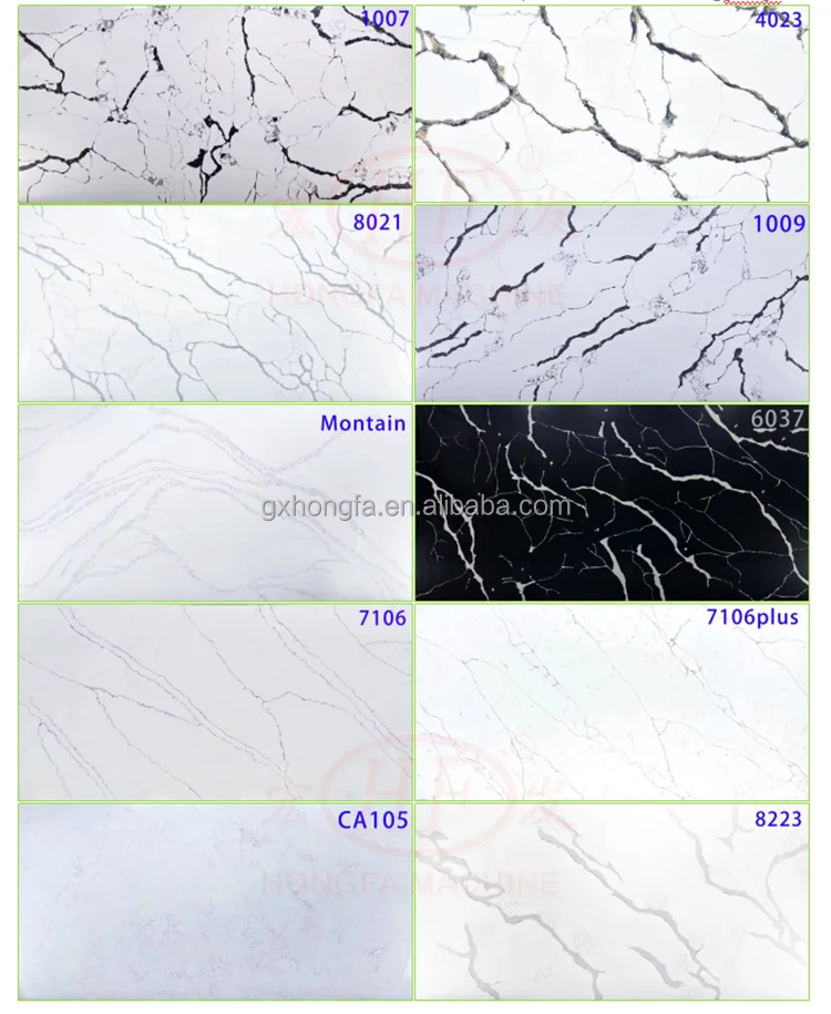 White Calacatta Quartz Tile Production Line - Artificial Stone Factory