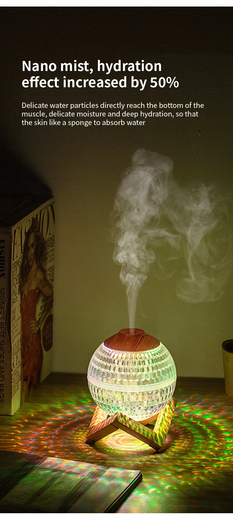 Crystal Ball Humidifier - Ultrasonic Aromatherapy Diffuser
