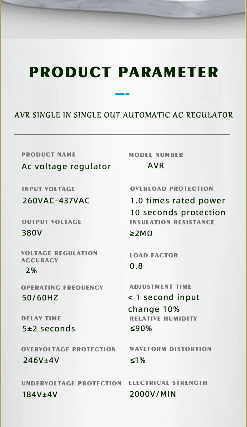 Automatic Voltage Regulator Three Phase Avr Factory Price 100kva 80kw ...