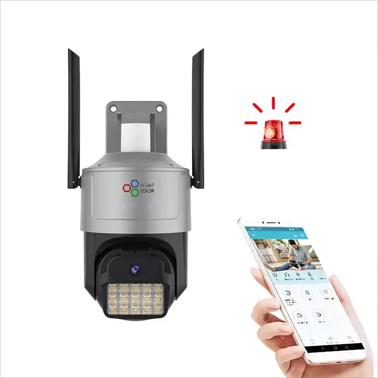 Pet Detection Siren Talk Image Sensor 2K Security Outdoor Aperture True ...
