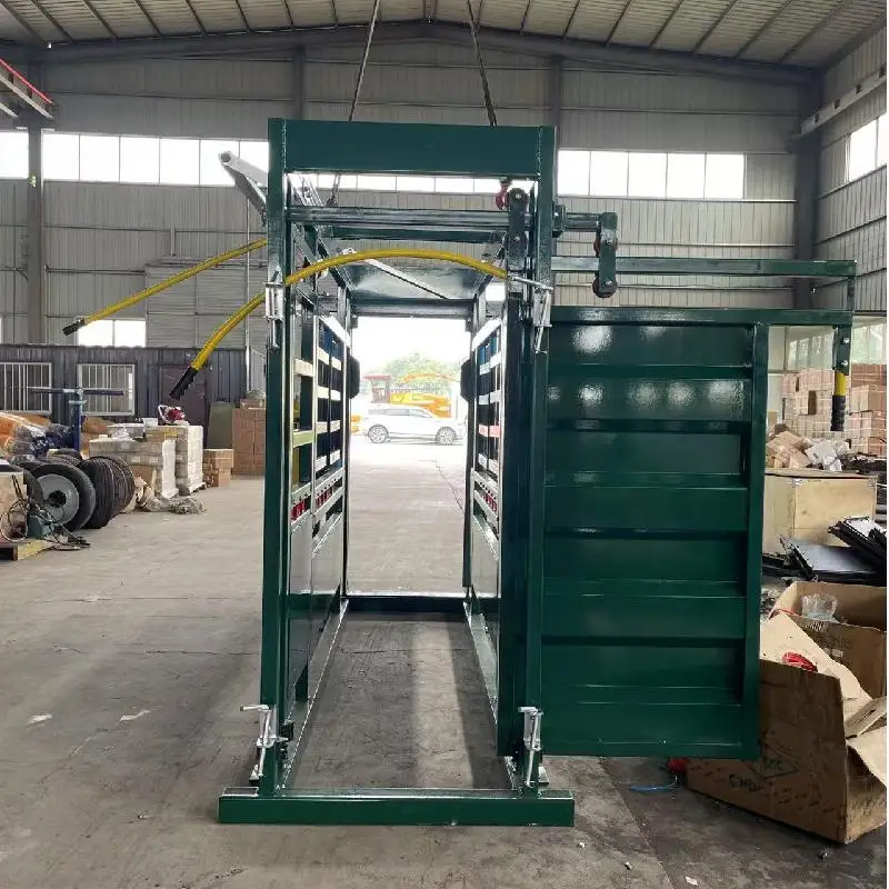 Heavy-duty Automatic Manual Cattle Squeeze Chute with Scales