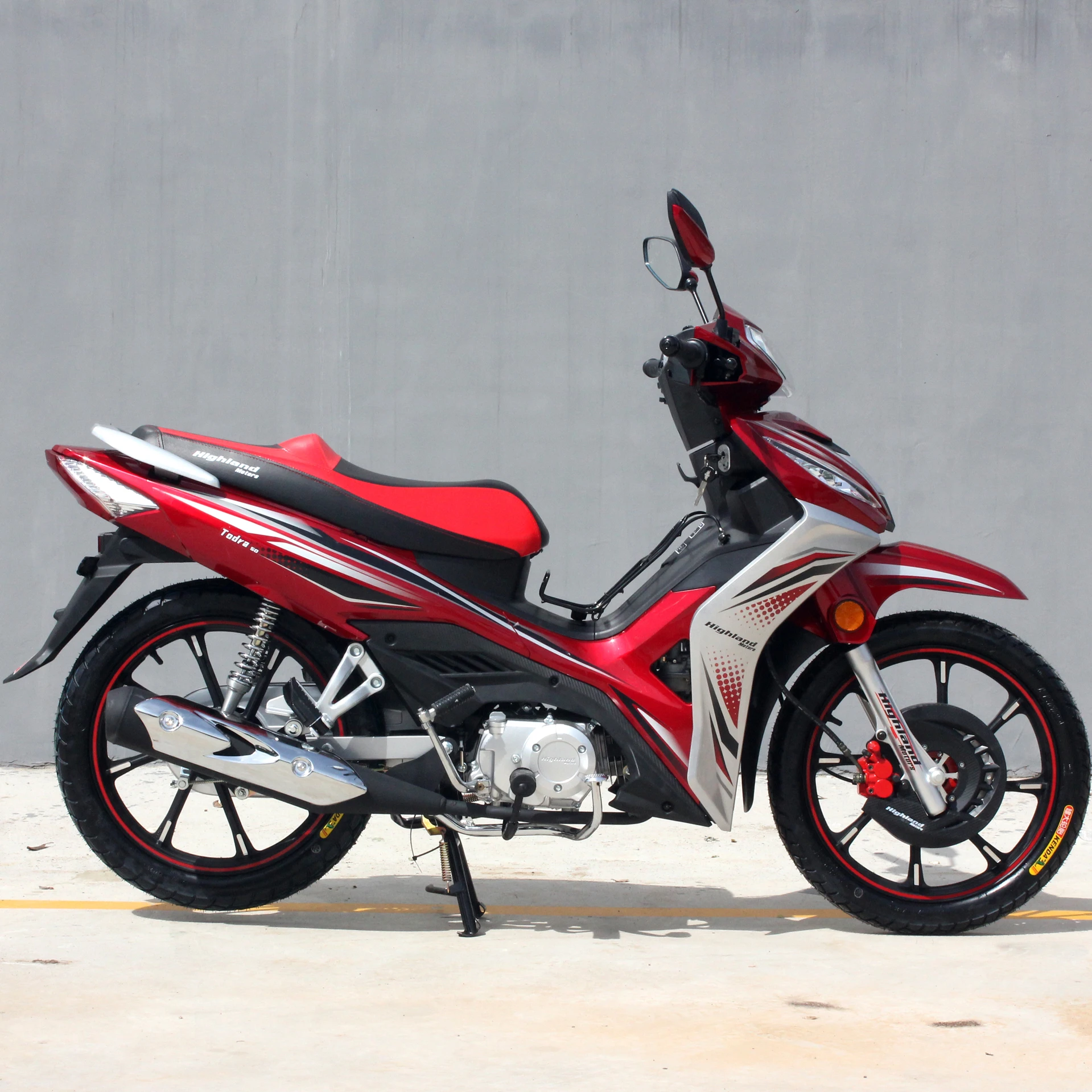 125cc Motorcycle 50Q-8 Red Color - Gasoline Cub Motorcycle