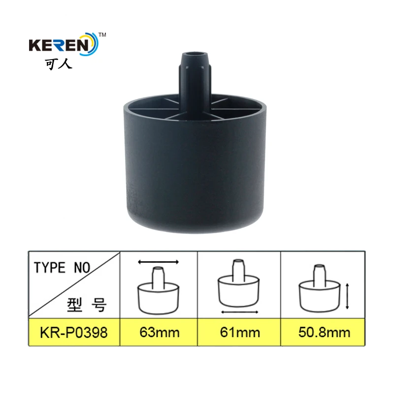 Alibaba.com: 4 x extra strong black plastic furniture feet glides for ...