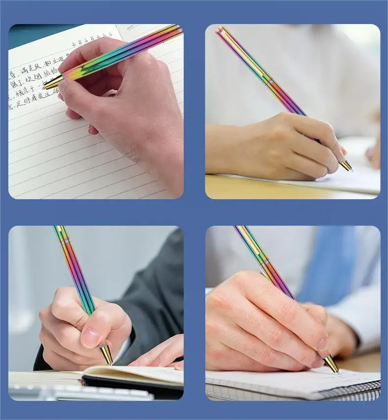 Holographic Uniform Pens - Promotional Metal Ball Pens