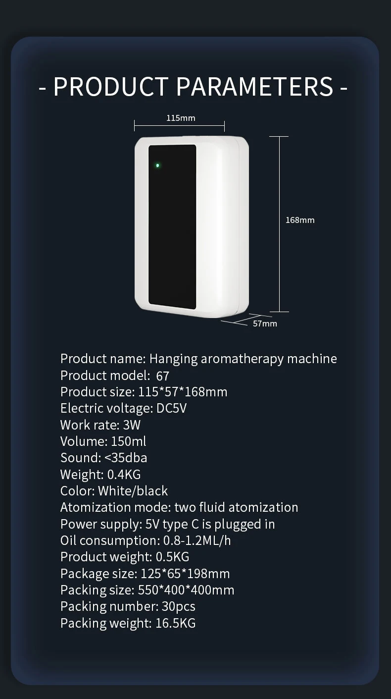 Wall Mounted Scent Aroma Oil Diffuser Home Luxury Scent Machine Aroma ...