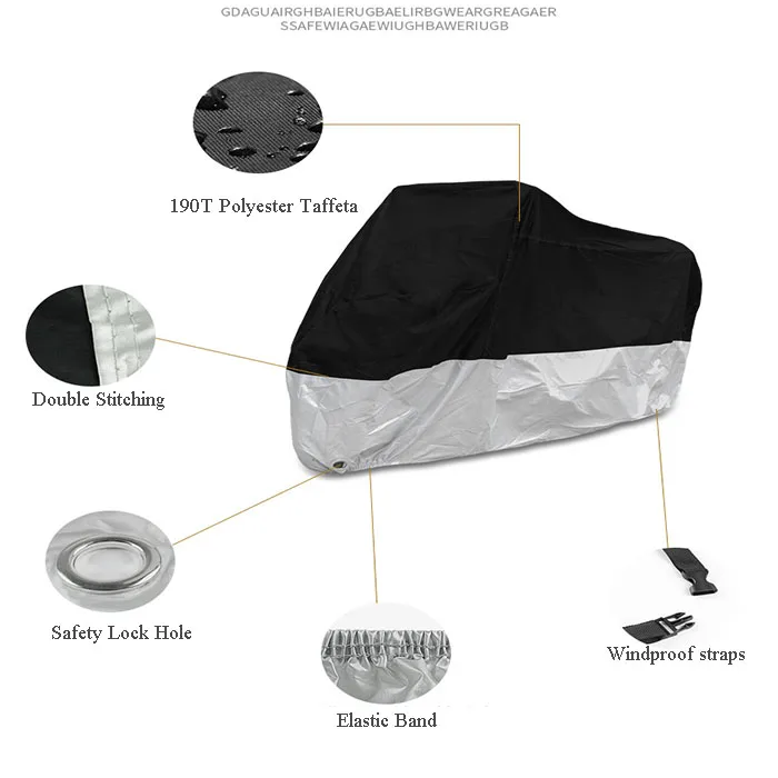 Custom Motorcycle Covers Waterproof Outdoor Oxford Motorcycle Cover ...