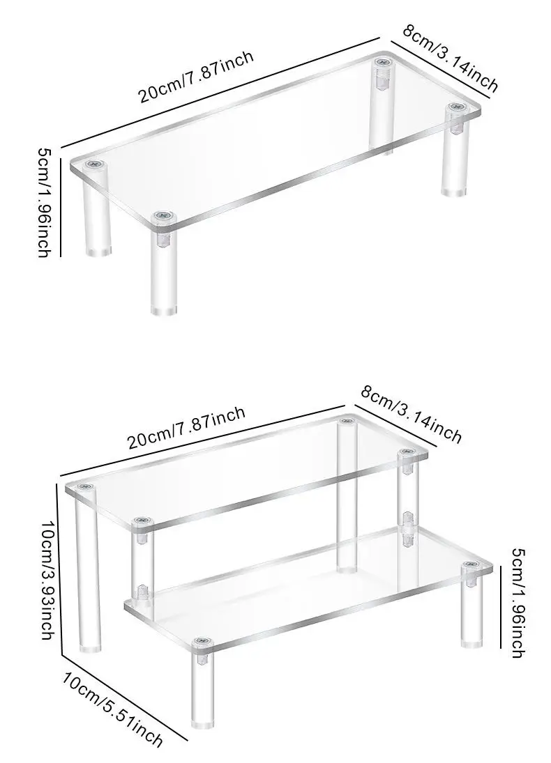 Customization Acrylic Display Rack Transparent Multi-layer Handmade ...