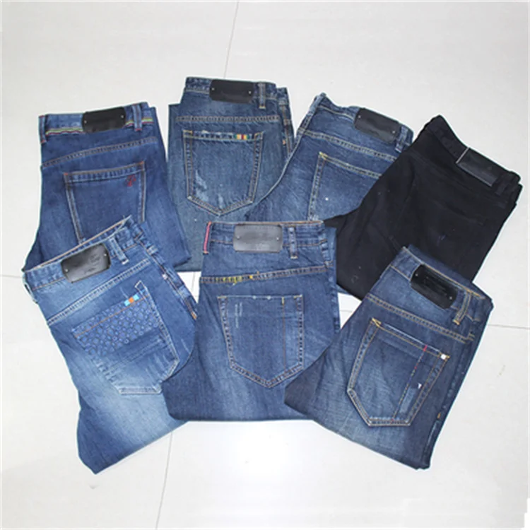 stock used fashion jeans men's skinny jeans stocks surplus garments ...