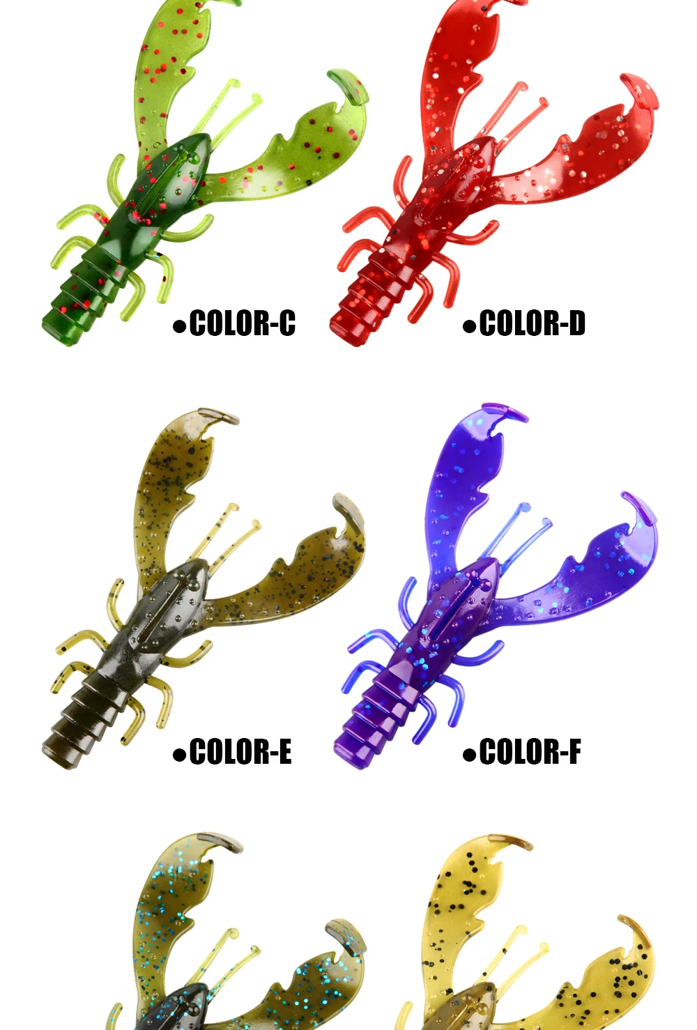 Spinpoler Soft Crawfish Fishing Lure - 7.5cm Artificial Bait