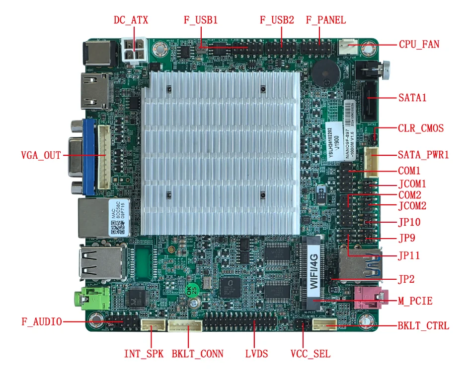 Elsky Nano-Itx Motherboard NANO8F for Vending Machine Control