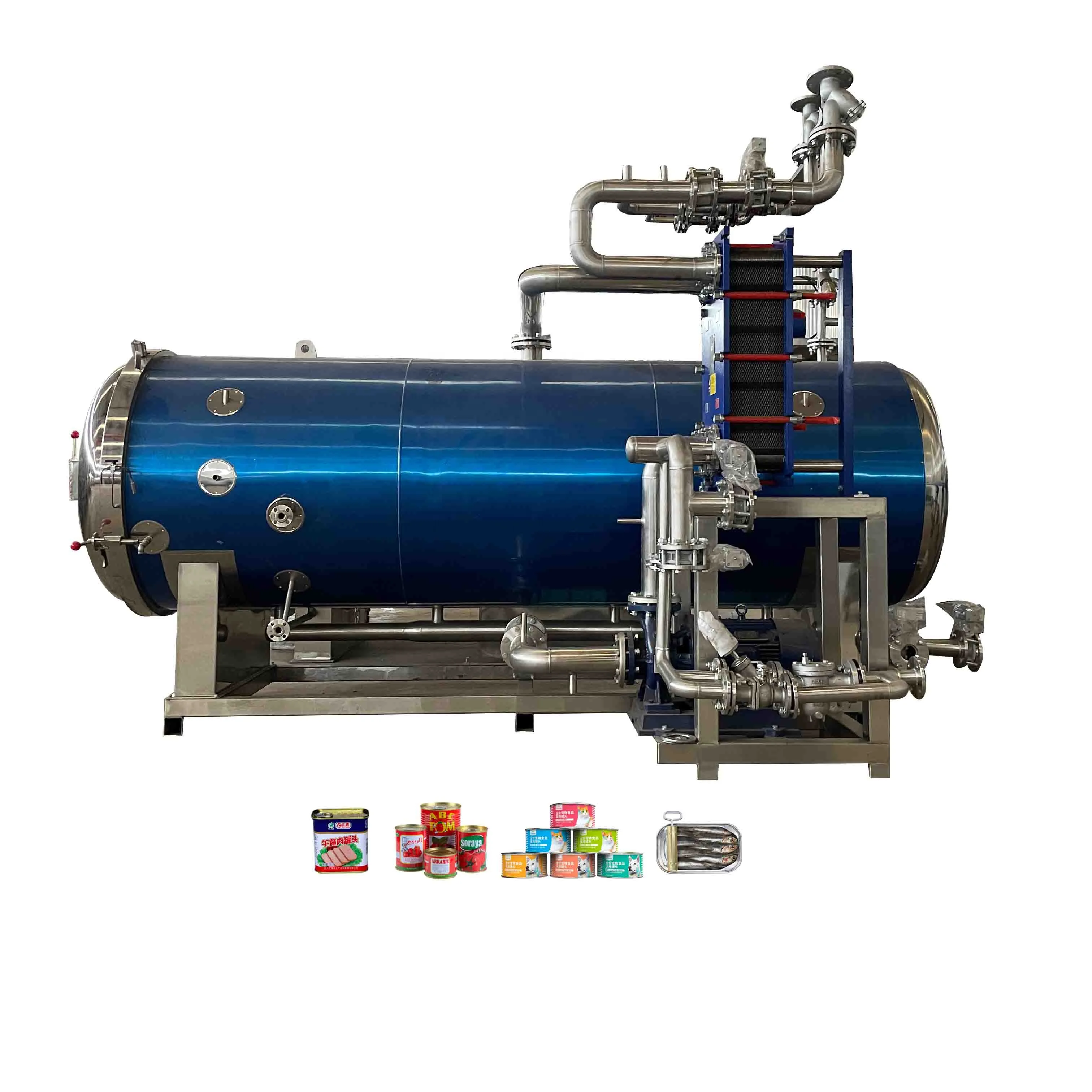 industrial pressure retort sterilizer retort food processing machinery ...