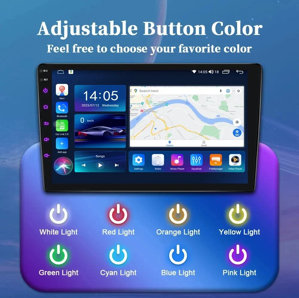 TS18 Touch Screen Car Dvd Player - 7/9/10 Inch Android IPS