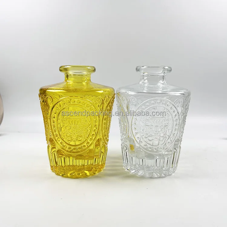 150ml Empty Inverted Cone Aroma Diffuser Bottle Colored Embossed ...