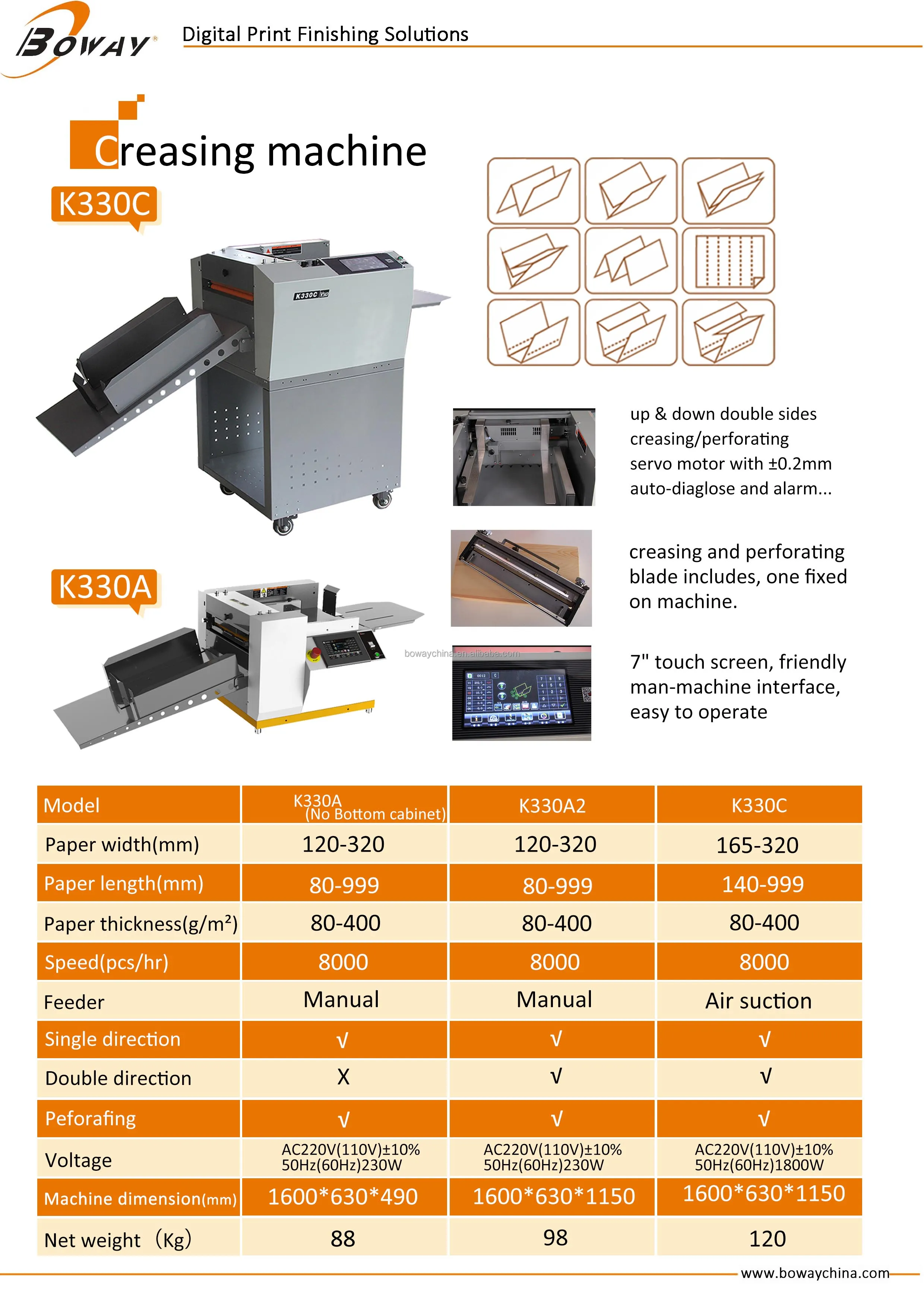 Boway K330C Digital Paper Creaser - Efficient & Reliable