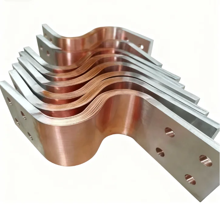 Copper Busbar with Flexible Grounding Jumper for Automotive Electrical ...