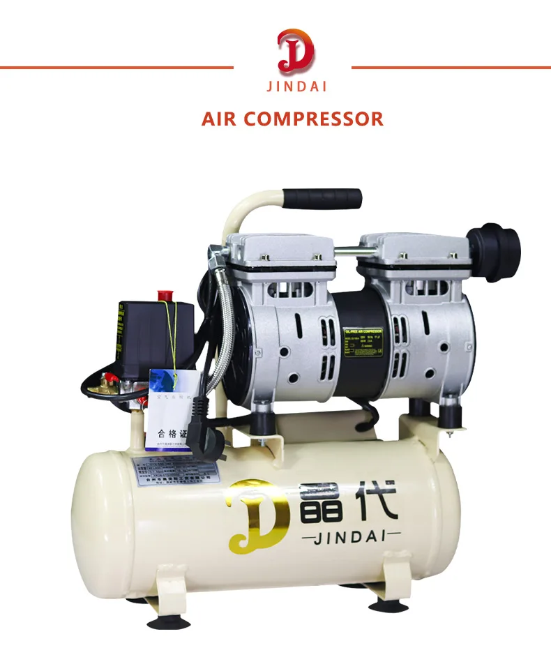 Silent 8bar 550w-8l, 800w-30l, 750w-30l, 980w-30l Dental Air Compressors