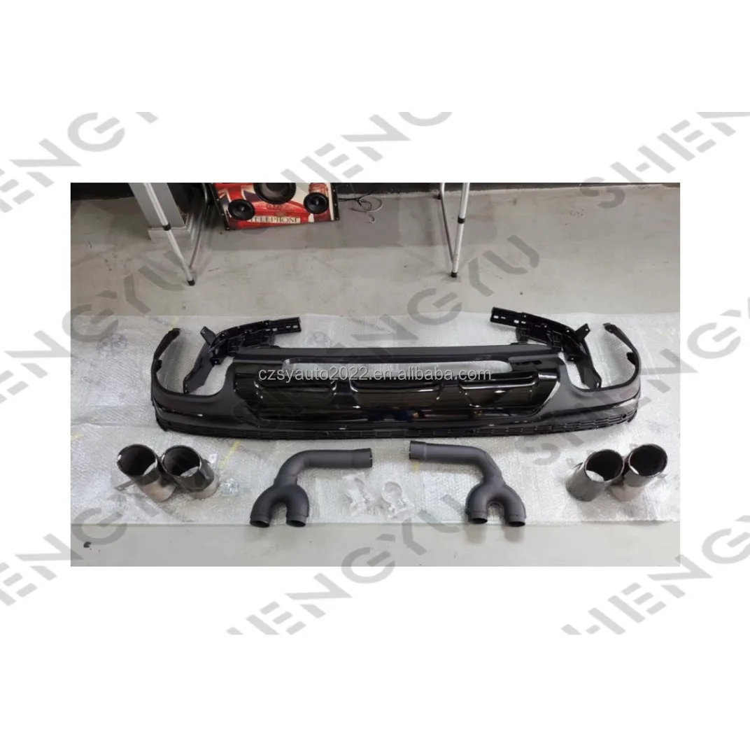 Body Kit Include Grille Rear Diffuser And Tail Pipes For Audi Q7 2021 ...
