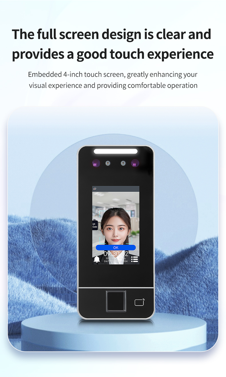 TCP/IP Networking Visible Light Dynamic Face IC Cards Access Machine ...