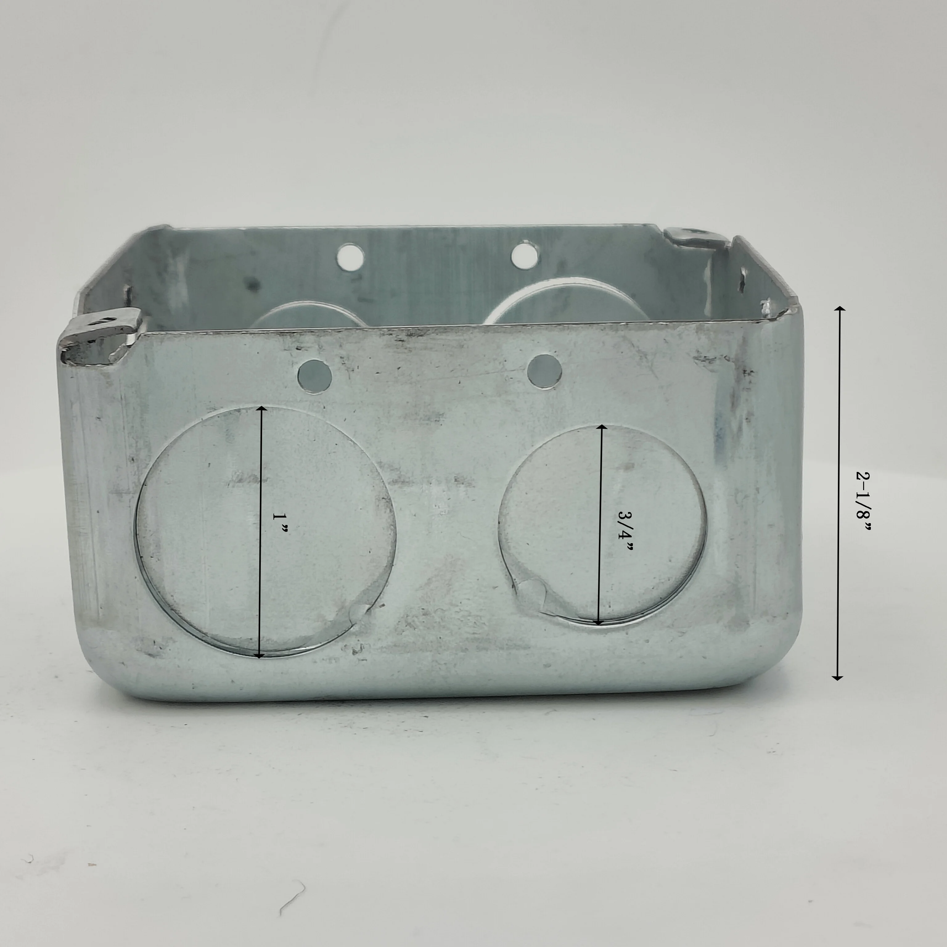 American Standard Outlet Four Inch Square Electrical Steel 2-1/8" Deep ...