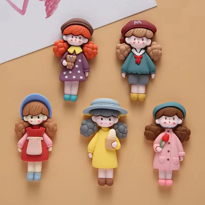 Cartoon Little Girl Refrigerator Magnet - Ecofriendly Decor