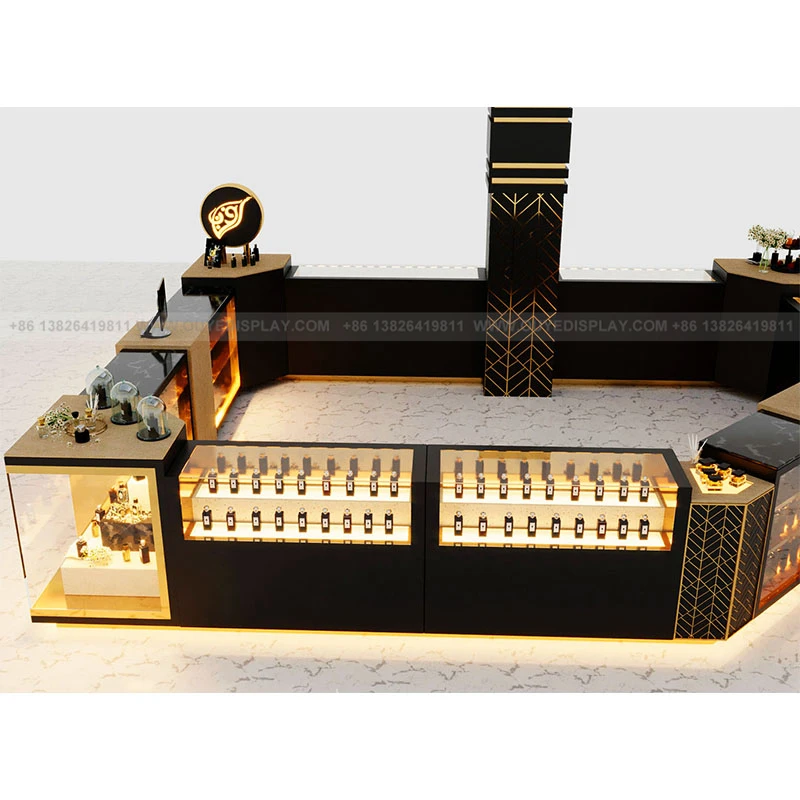 Luxury Perfume Display Kiosk Design Custom Fragrance Retail Booth ...