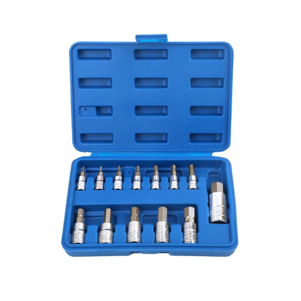 13pcs Star Torx Hex Bits Socket Set T8-t70 H2-h14 Crv Sockets 1/4inch 3 ...