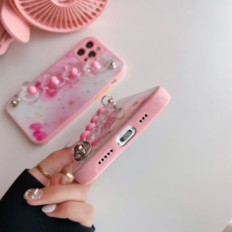 Beautiful Nature Senecy Pattern With Pretty Flower Chain Crystal Cute ...