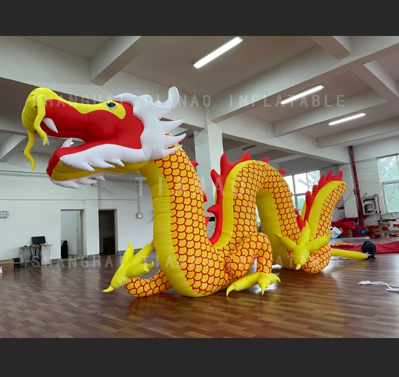 Giant Inflatable Dragon Inflatable Chinese Golden Dragon Hanging Flying ...
