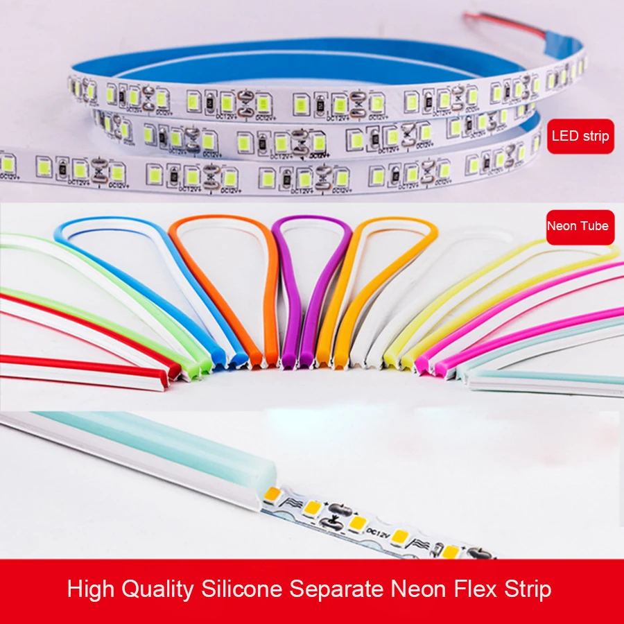 6mm 8mm 12mm Separated Neon LED Recessed Silicone Tube Landscape Light ...