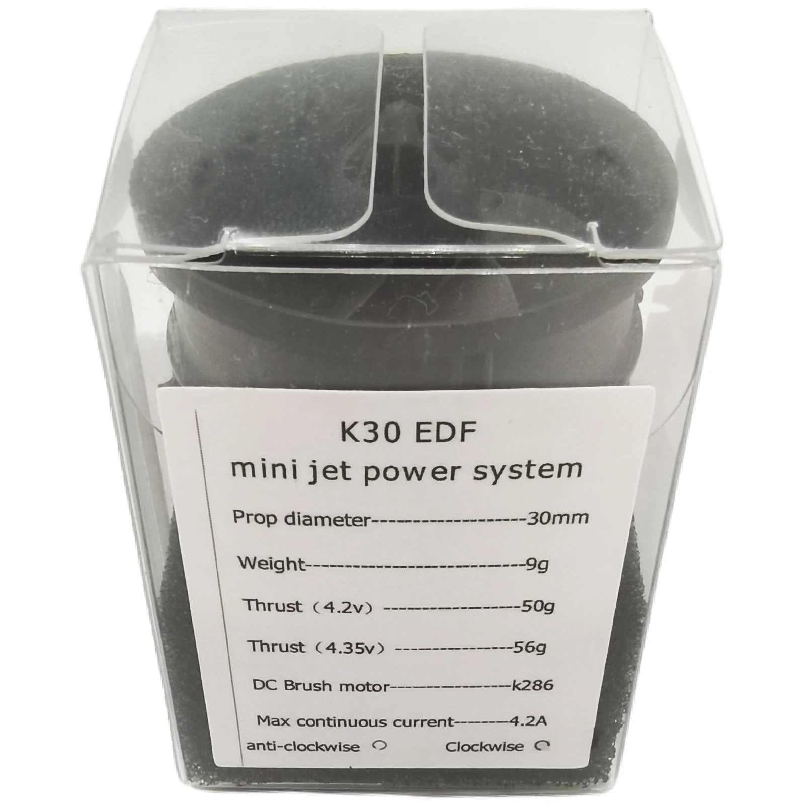 Mini 30mm EDF Electric Ducted Fan for RC Jet Air Plane Model