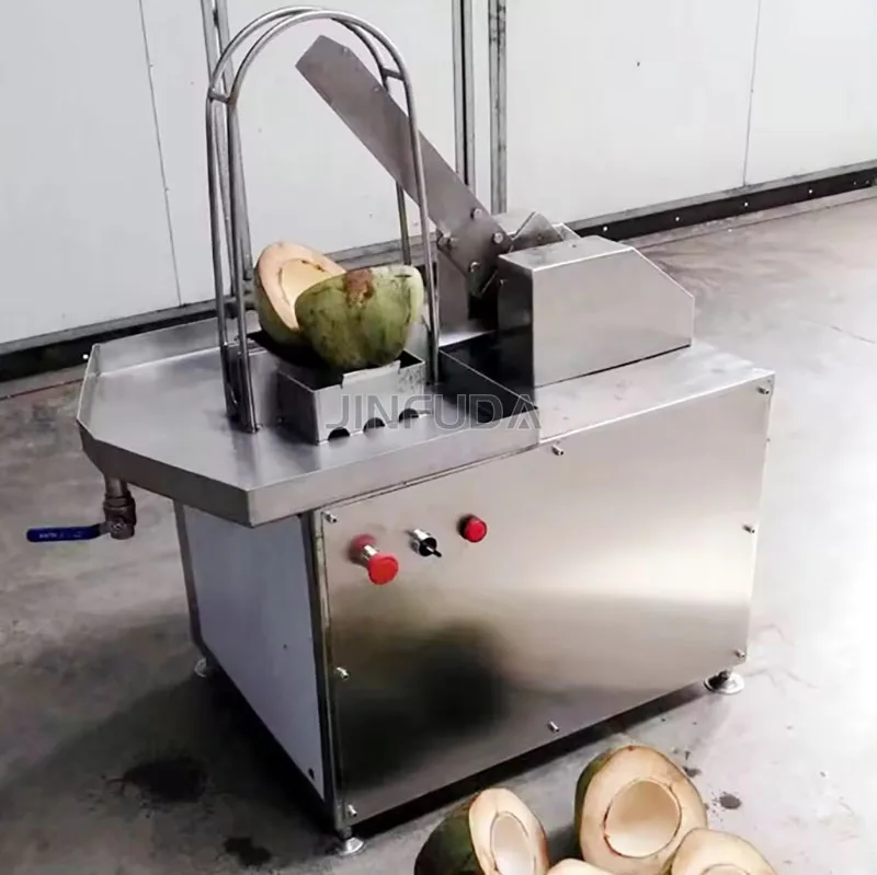 High-accuracy Coconut Cutting Machine - Industrial Use