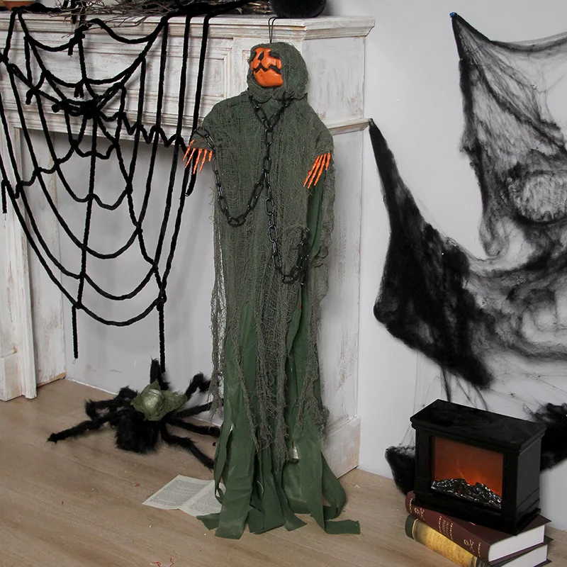 Halloween Day Animated Hanging Little Girl Puppet Prop Yard Haunted ...