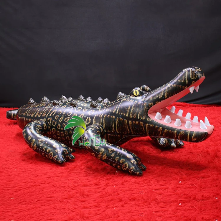 Realistic Inflatable Crocodile Inflatable Alligator Wild Animal Air Model Amusement Park Display ...