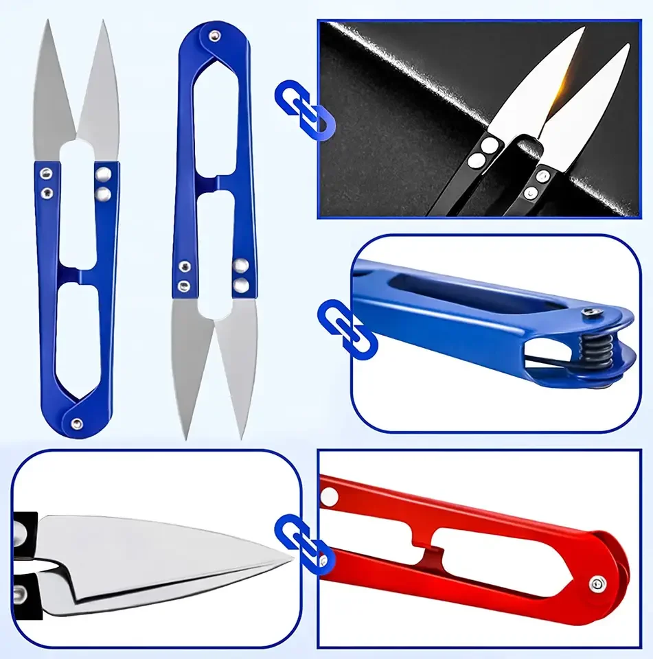 U-shaped Spring Yarn Scissors Bag For Household Color Cross Stitch ...