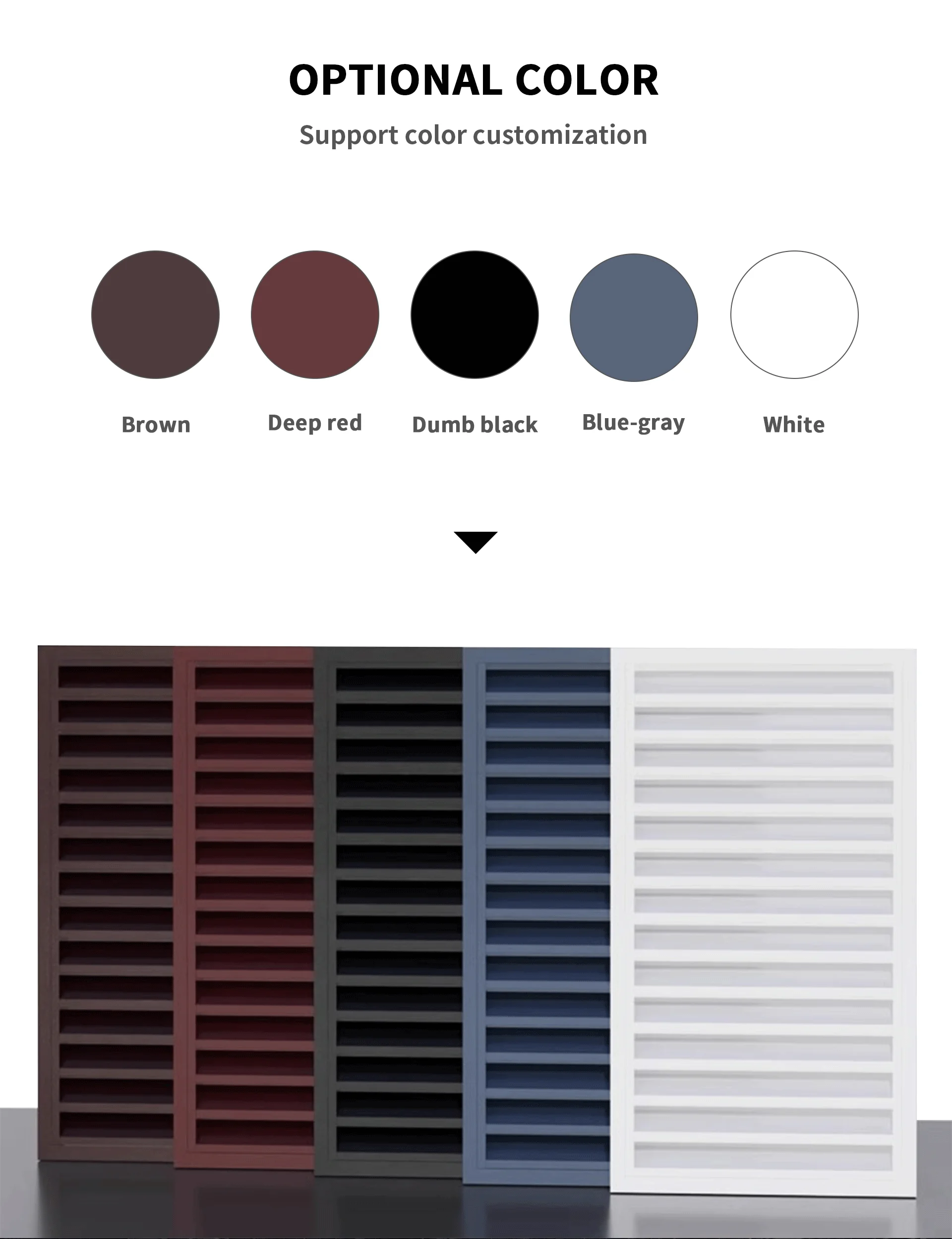 Sun Shade Security Shutter Louvers - Aluminum Extrusion