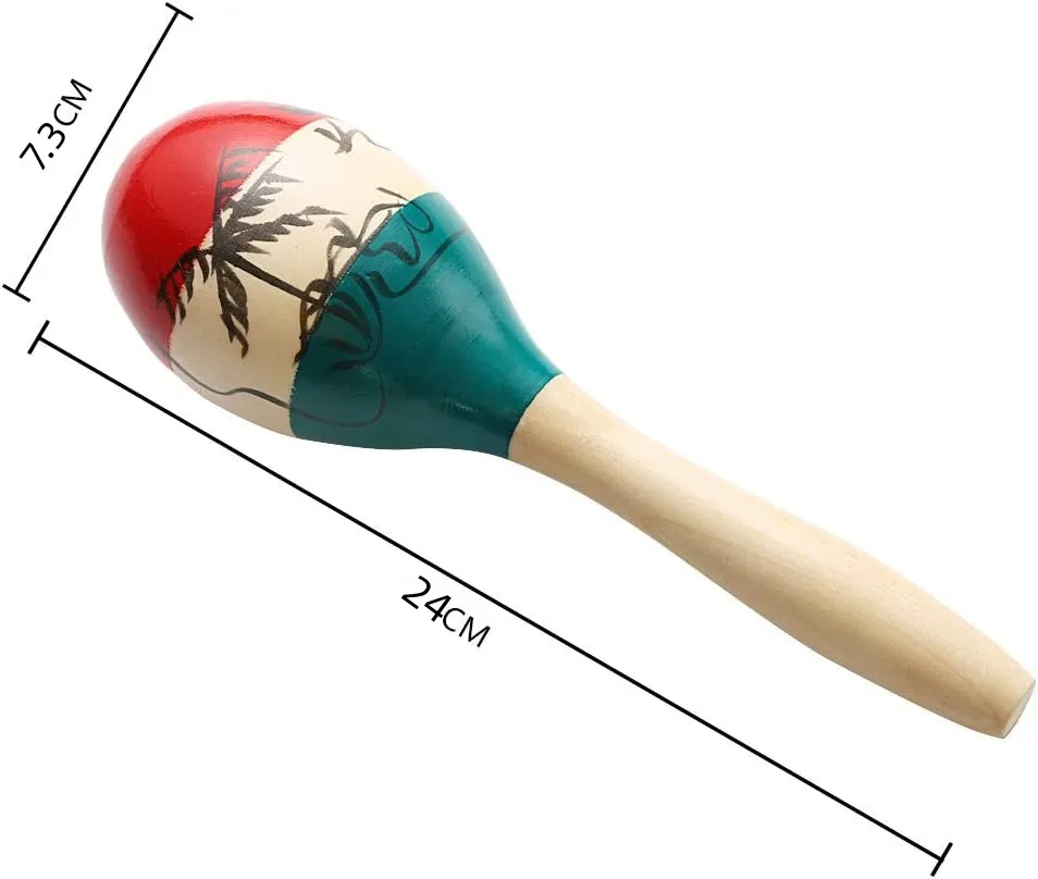 Kid Toy Big Wood Eggs Percussion Hand Shaker Musical Instruments ...