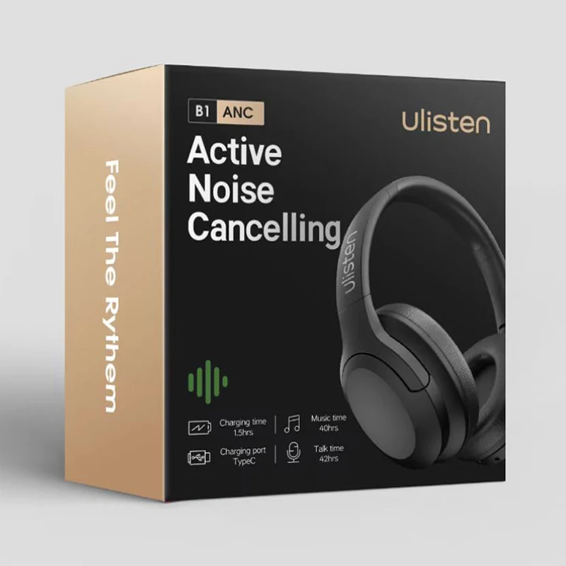 Brand Ulisten European Standard Ce Rohs Bass Audio Bt Over-ear Active ...