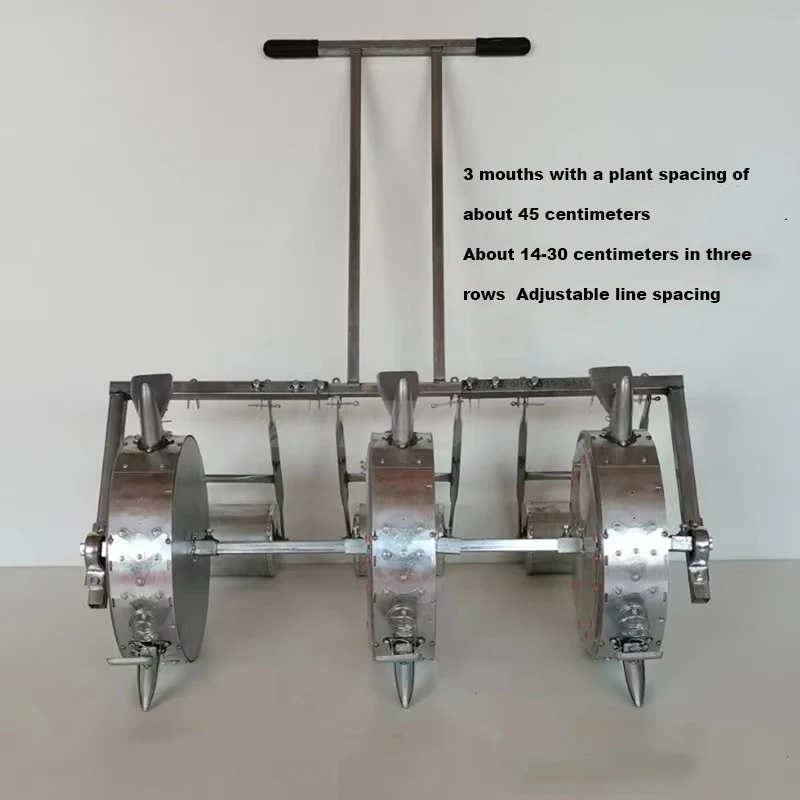 Manual Corn Maize Peanut Bean Grain Flower Vegetable Fertilizer Seeder Seeding Machine For Sale ...