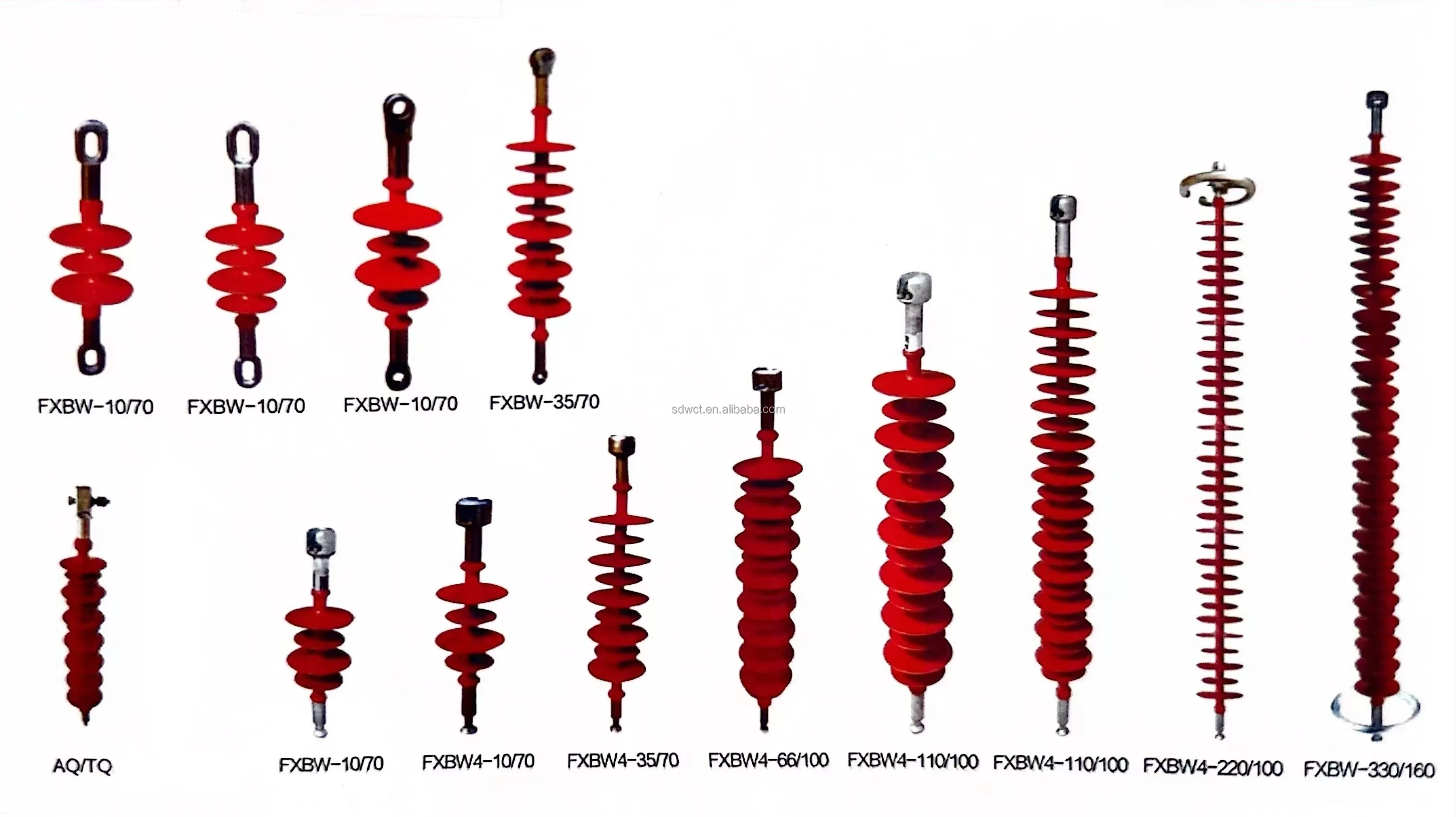 Fxbw-500/120-3 Suspension Composite Insulator Superior Insulation ...